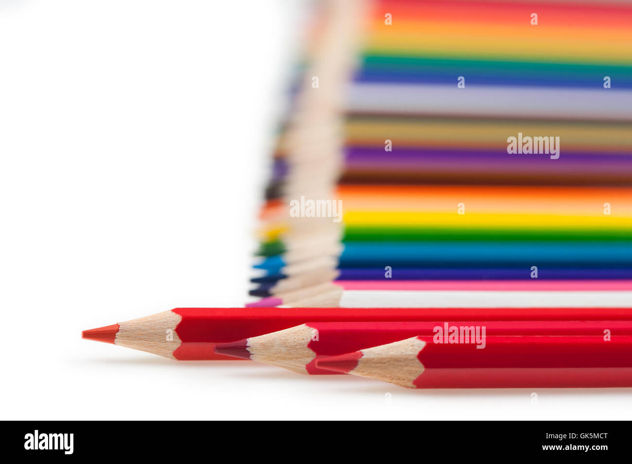 Set of color pencils Stock Photo - Alamy