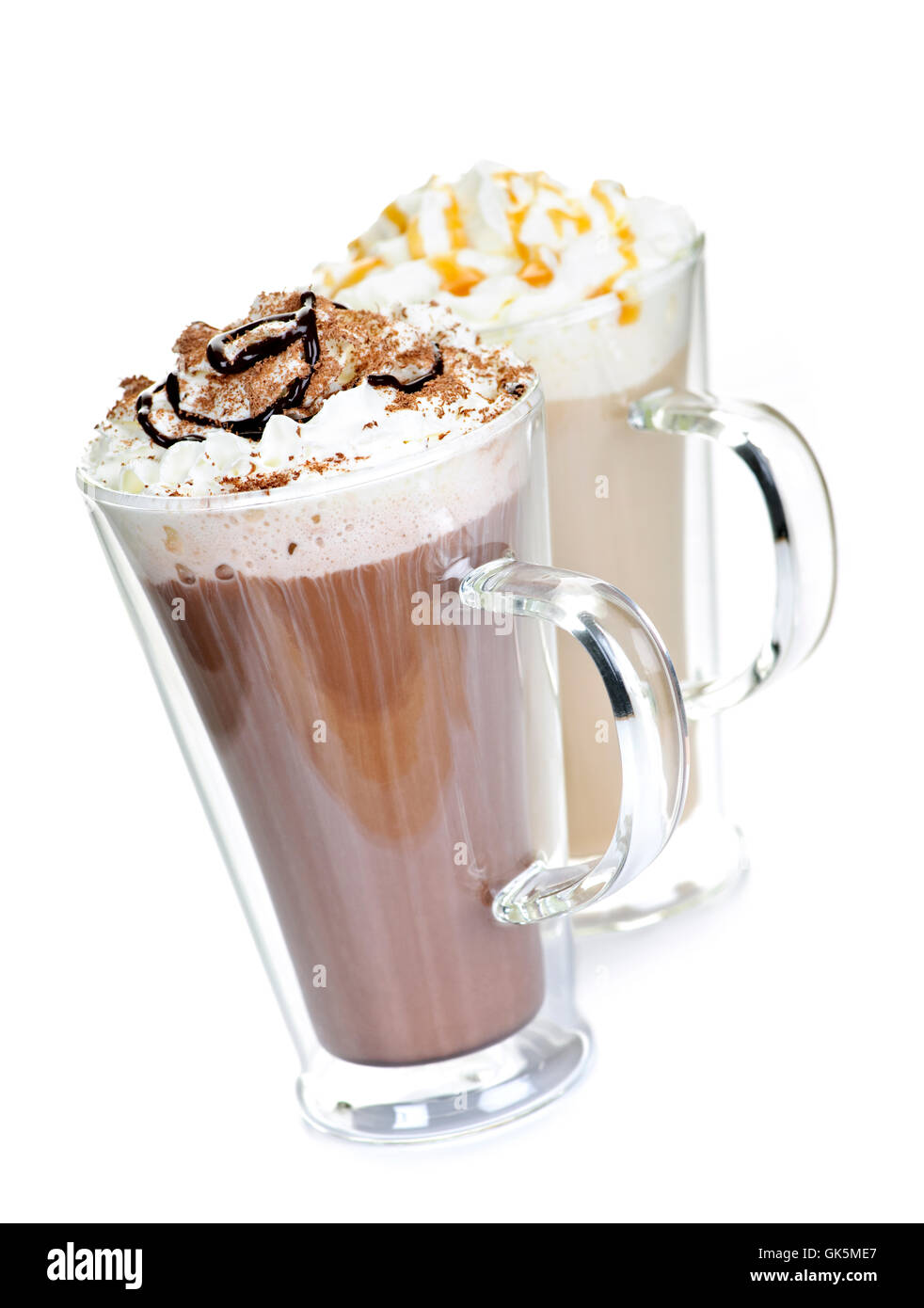 Hot coffee chocolate drinks Cut Out Stock Images & Pictures - Alamy