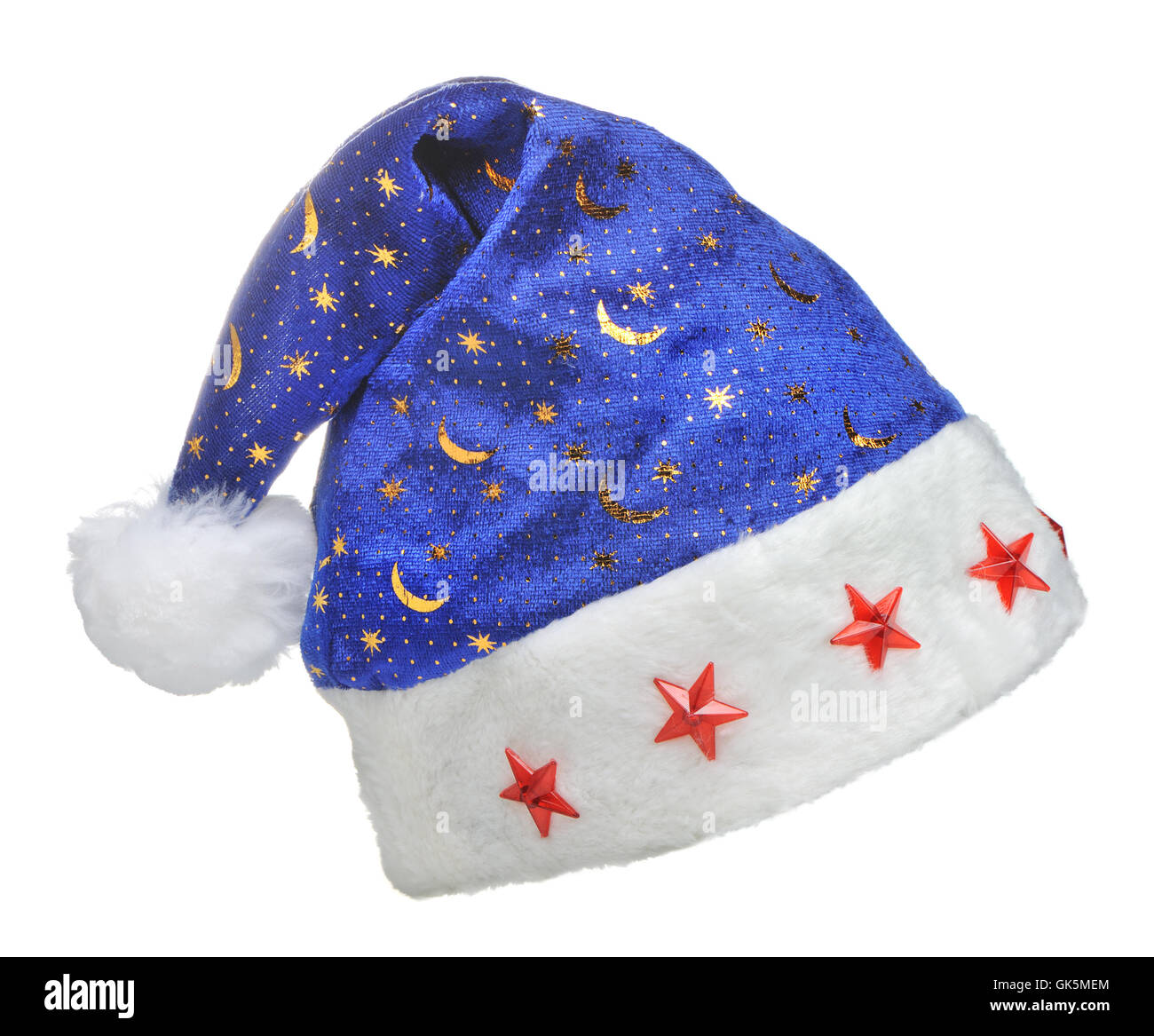 Hat Santa with ornament night sky Stock Photo - Alamy