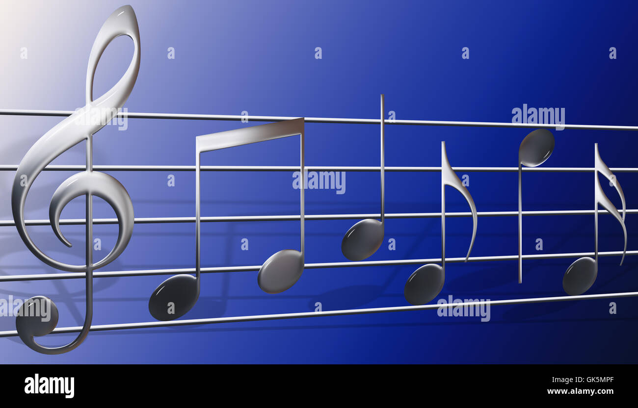 Music notes score hi-res stock photography and images - Alamy