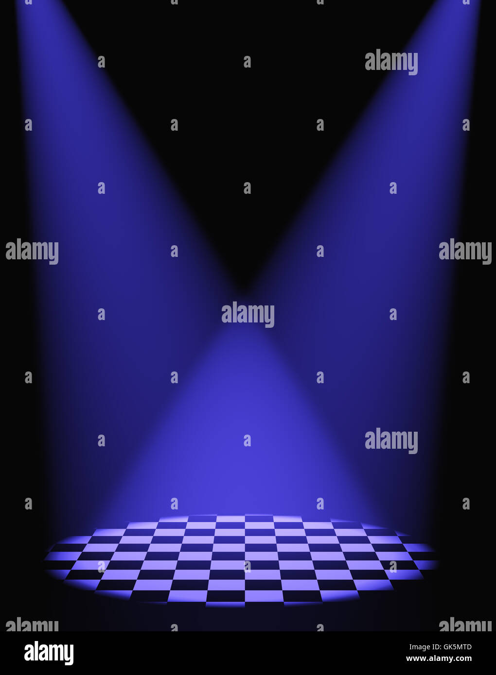 two volumetric light Stock Photo - Alamy