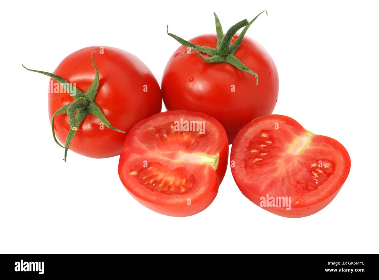 cut tomato isolated Stock Photo - Alamy