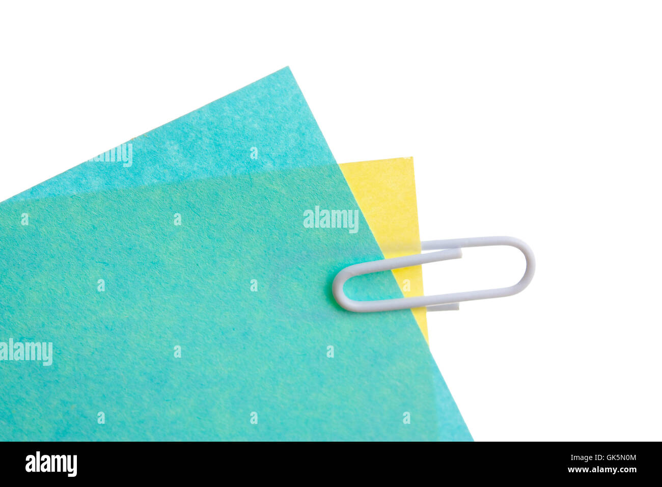 sheets of stapled paper clips Stock Photo - Alamy