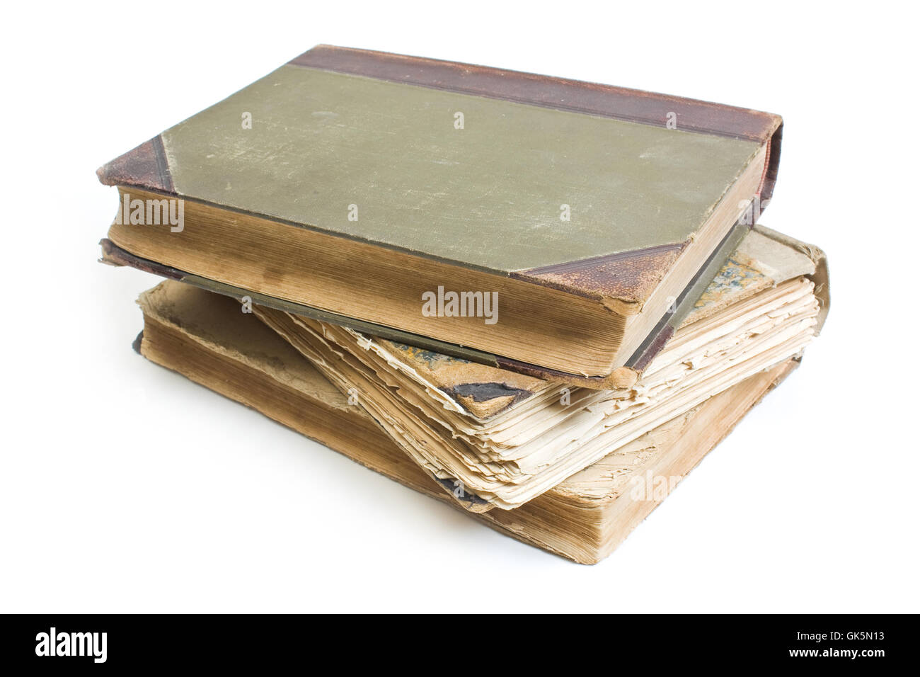 An old book with a crumpled sheet Stock Photo - Alamy