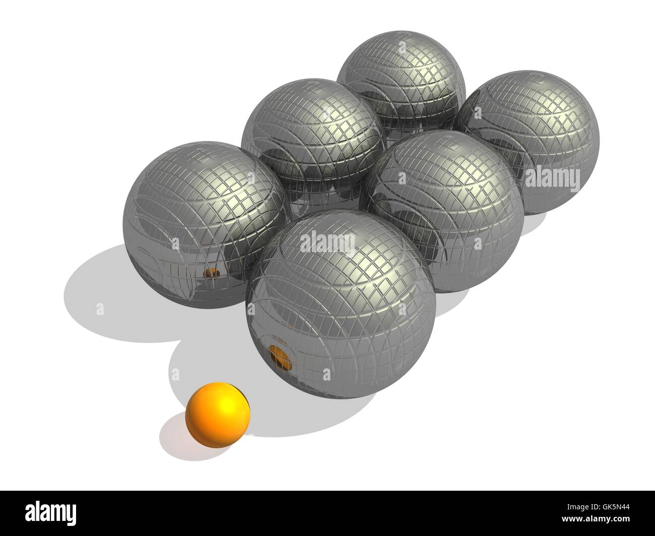 Petanque game balls Stock Photo - Alamy
