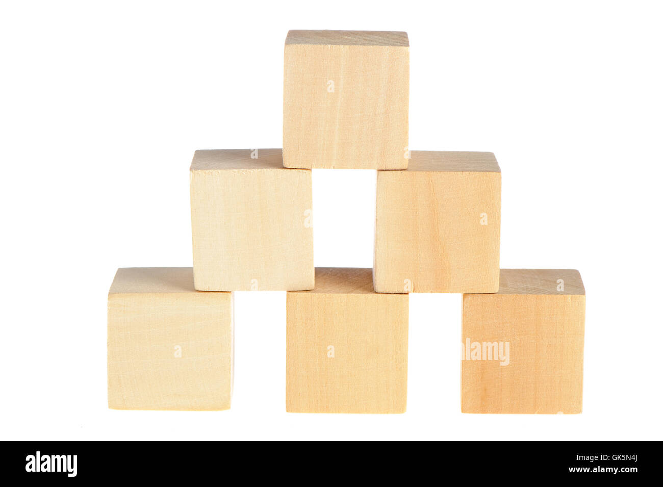 construction from wooden cubes Stock Photo - Alamy