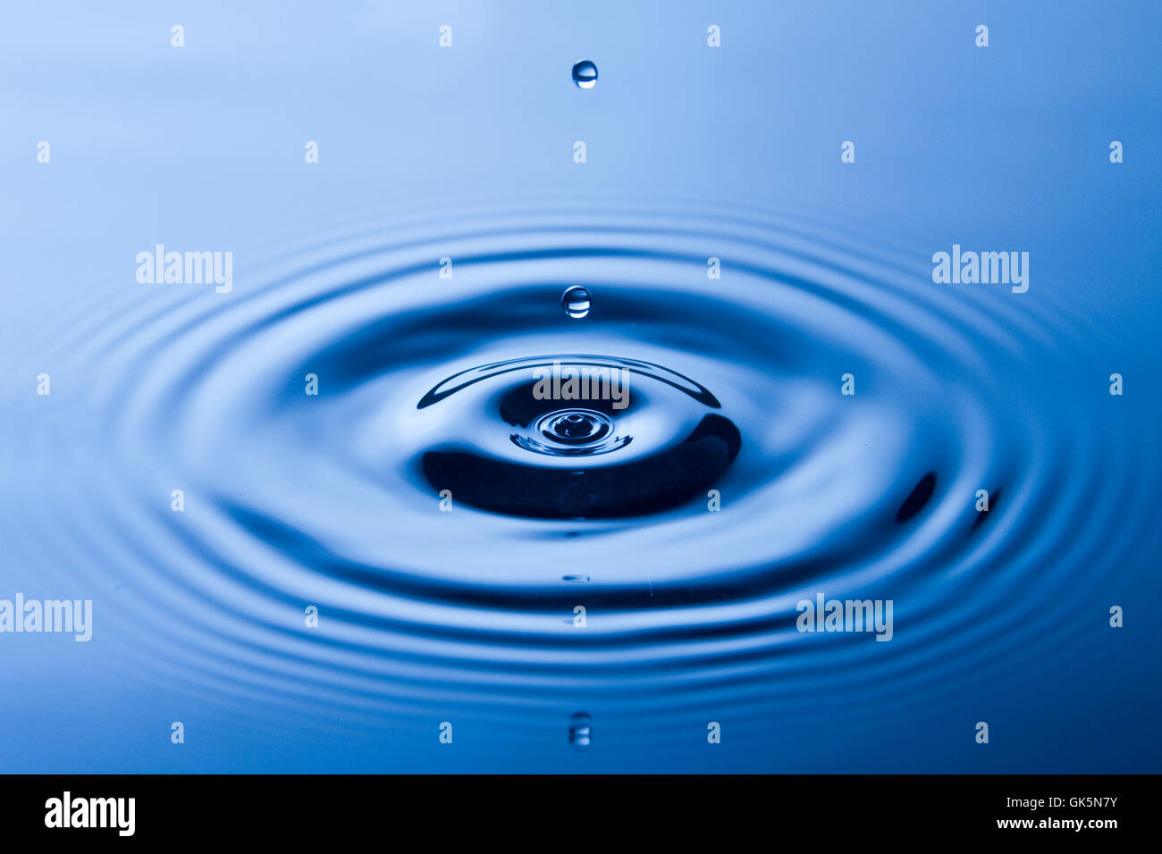 Simple Blue water drop Stock Photo - Alamy