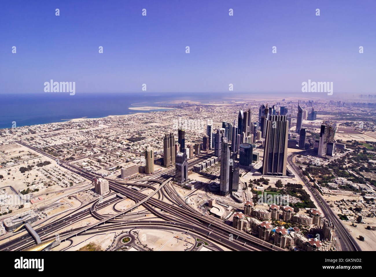 Burj khalifa aerial view hi-res stock photography and images - Alamy