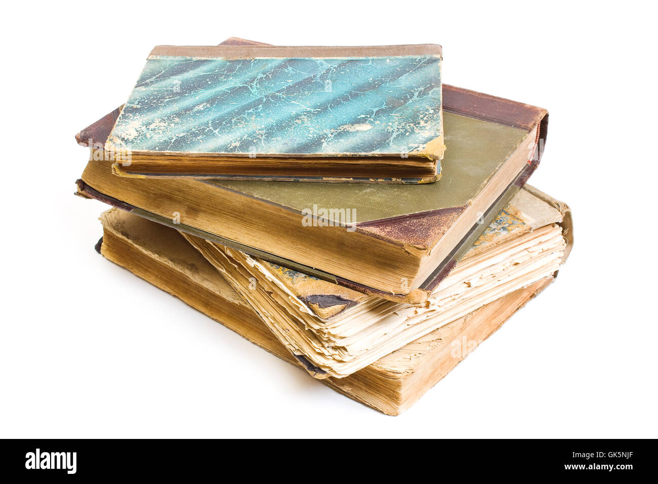 Old book crumpled page Cut Out Stock Images & Pictures - Alamy