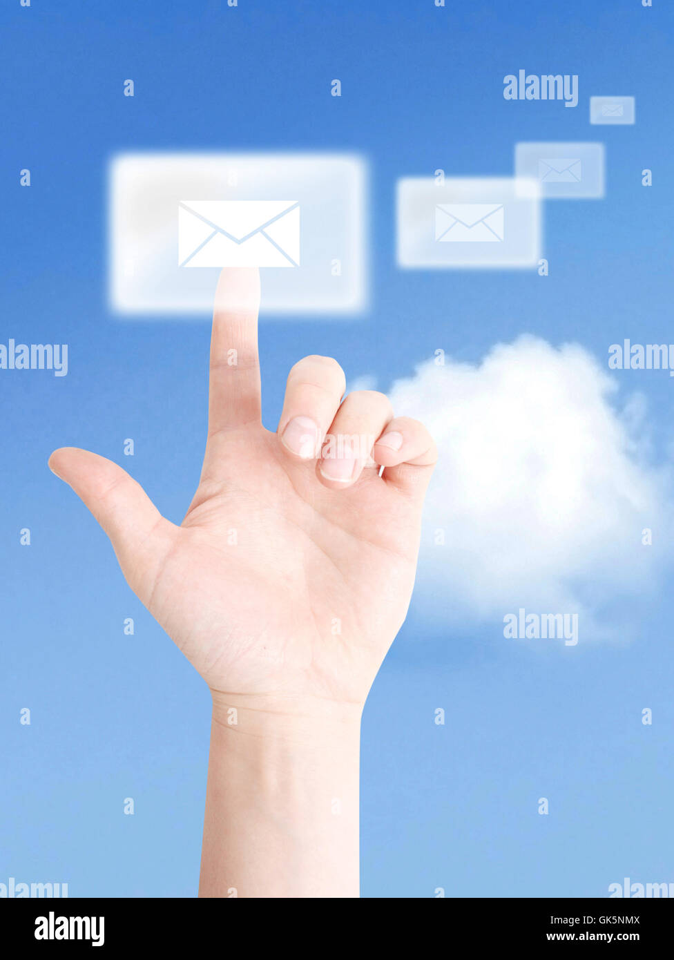 blue finger model Stock Photo - Alamy