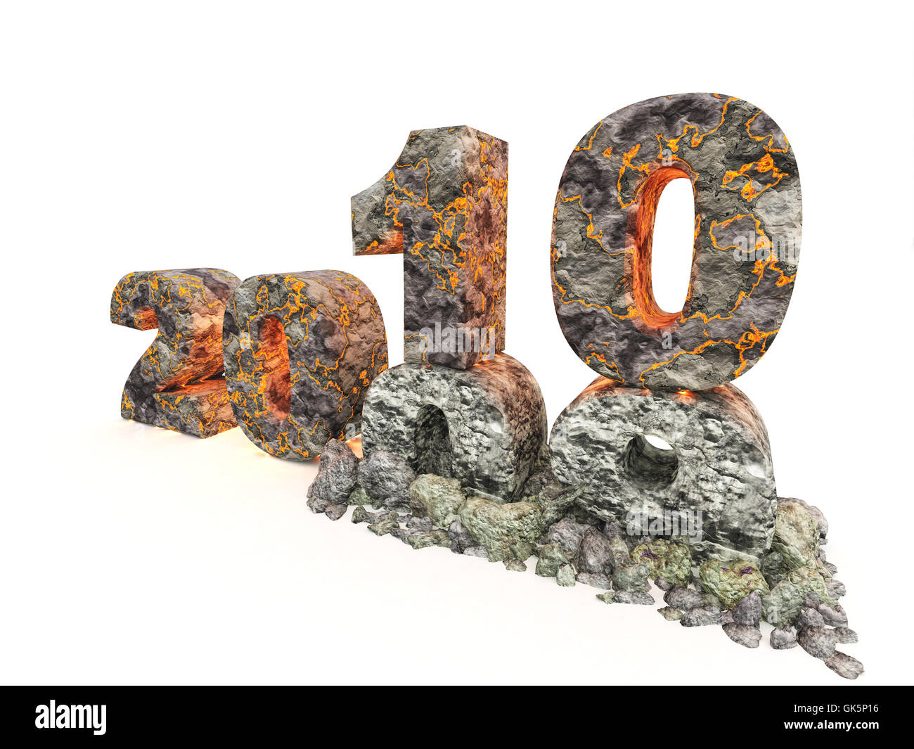 3D an inscription 2010 Stock Photo - Alamy
