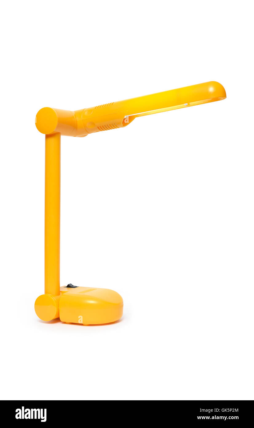 Yellow Modern Desk Lamp Stock Photo - Alamy