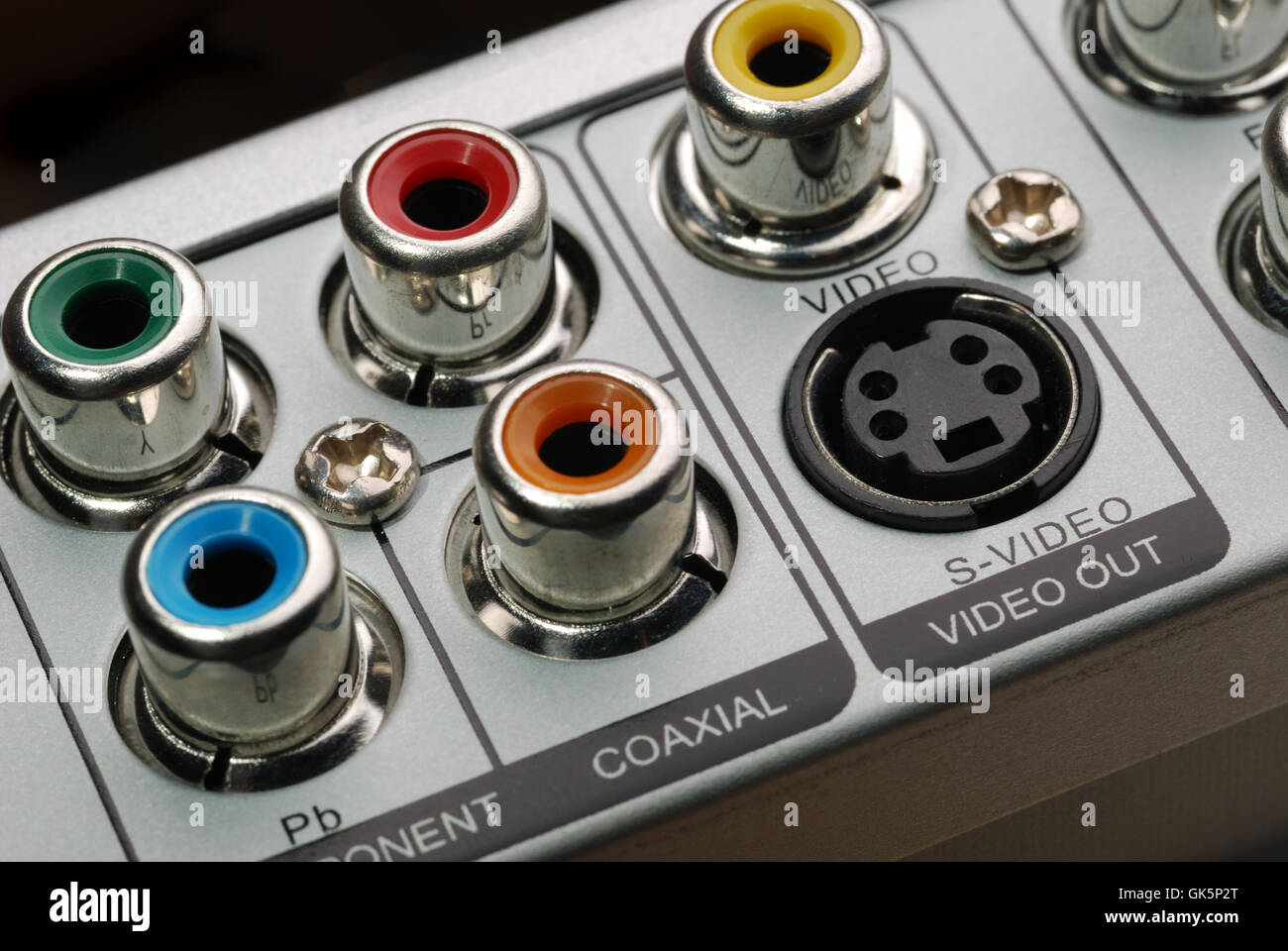 The panel of inputs Stock Photo - Alamy