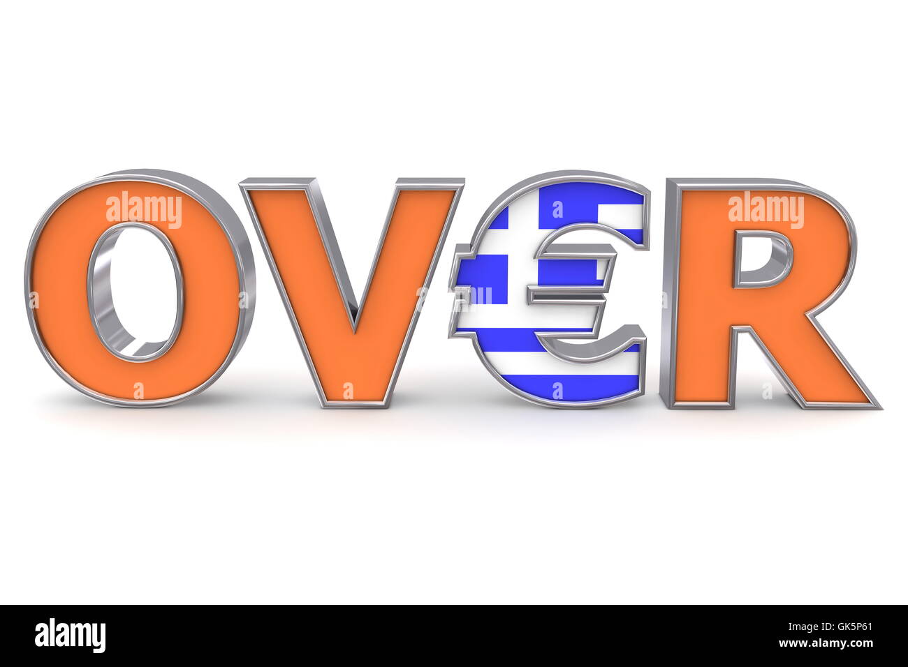 Greek Euro Word Over - Euro Symbol Stock Photo - Alamy