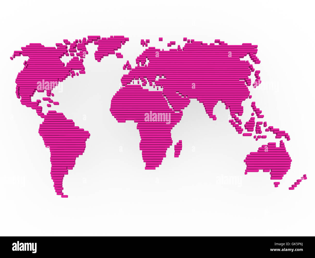 world map pink purple Stock Photo - Alamy