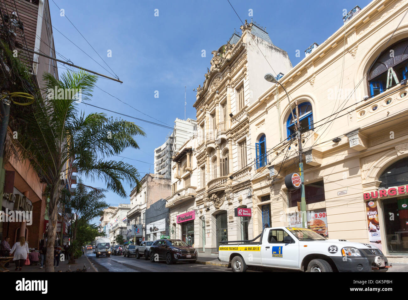 Colonial architecture buildings, Calle (Street) Palma, old downtown ...