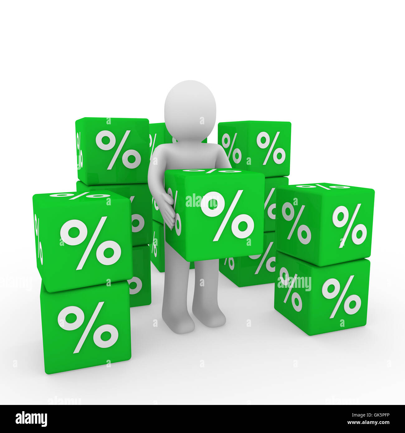 3d human sale cube Stock Photo - Alamy