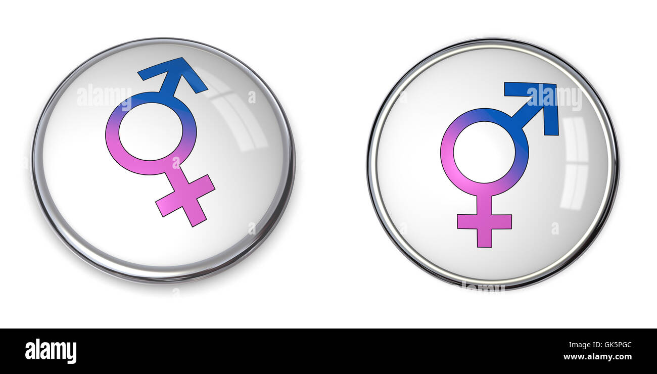 Button Combined Male/Female Symbol Stock Photo - Alamy