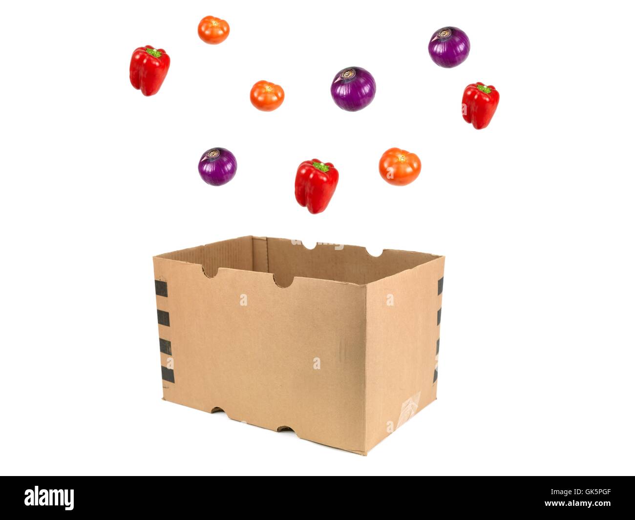 Vegetable carton crate hi-res stock photography and images - Alamy