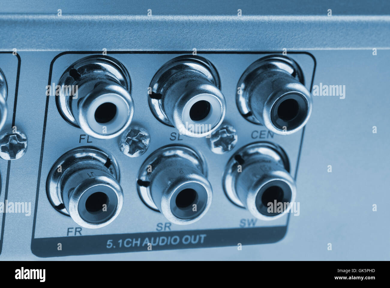 The panel of inputs blue color Stock Photo - Alamy