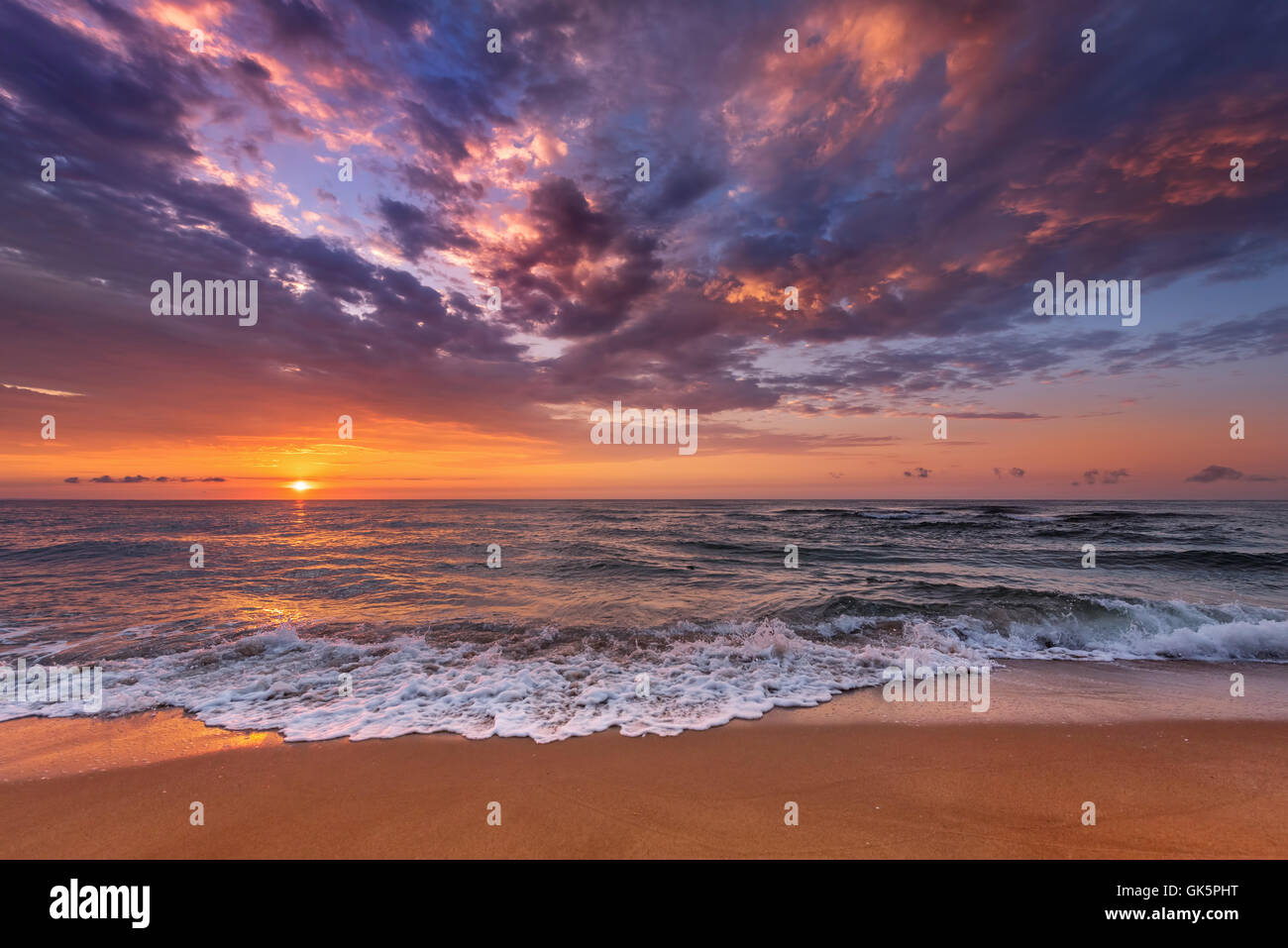 Sea surf beach sunrise on hi-res stock photography and images - Alamy