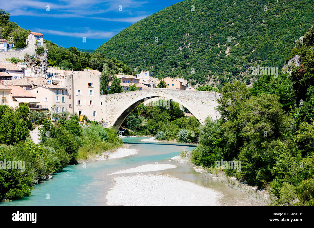 bridge france house Stock Photo - Alamy