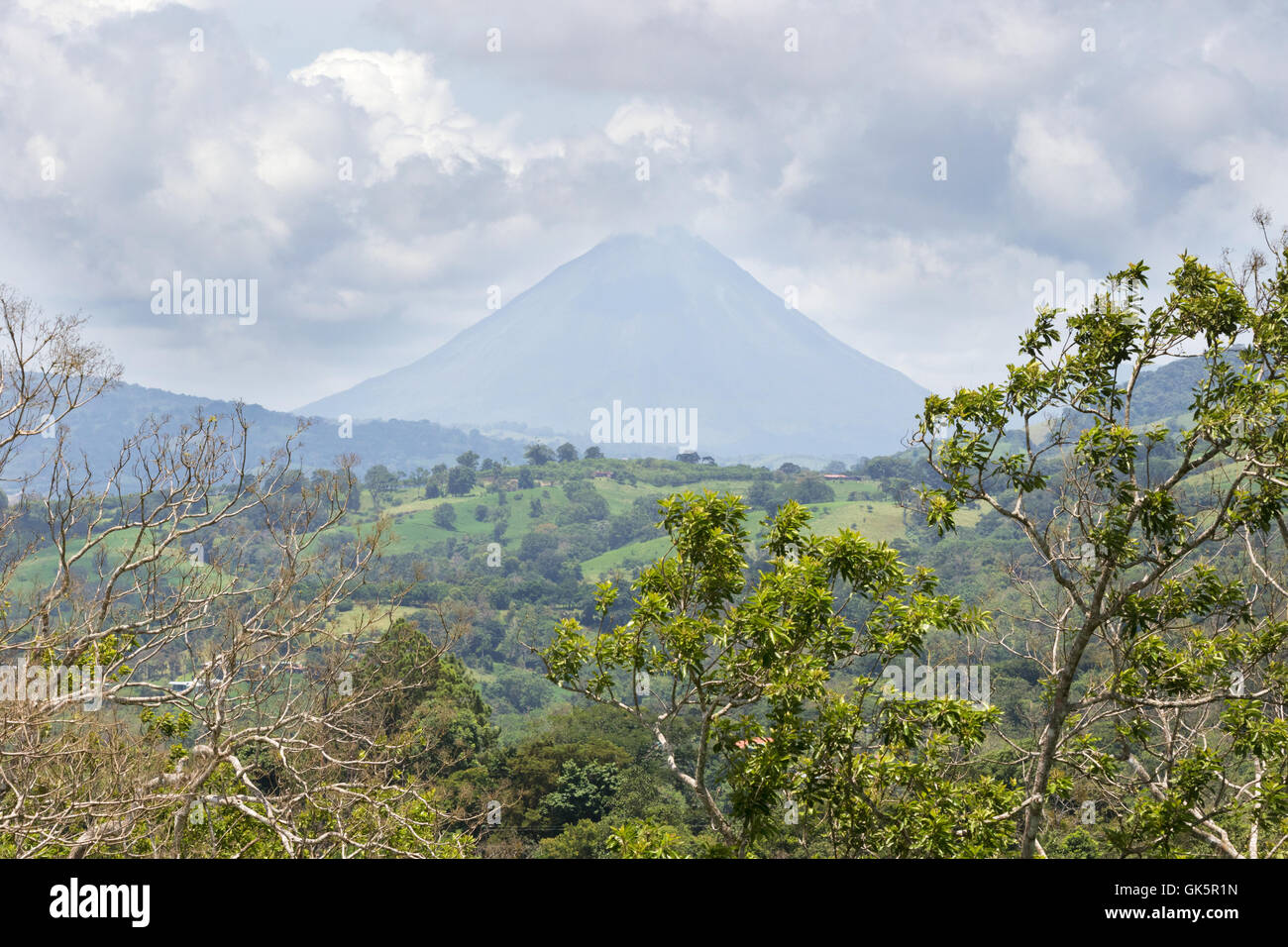 Arenal Volcano, an active stratovolcano in Costa Rica, Central America ...