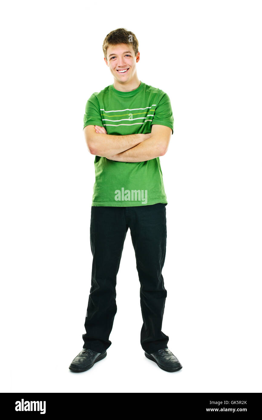 Joyful young male laughing Cut Out Stock Images & Pictures - Alamy