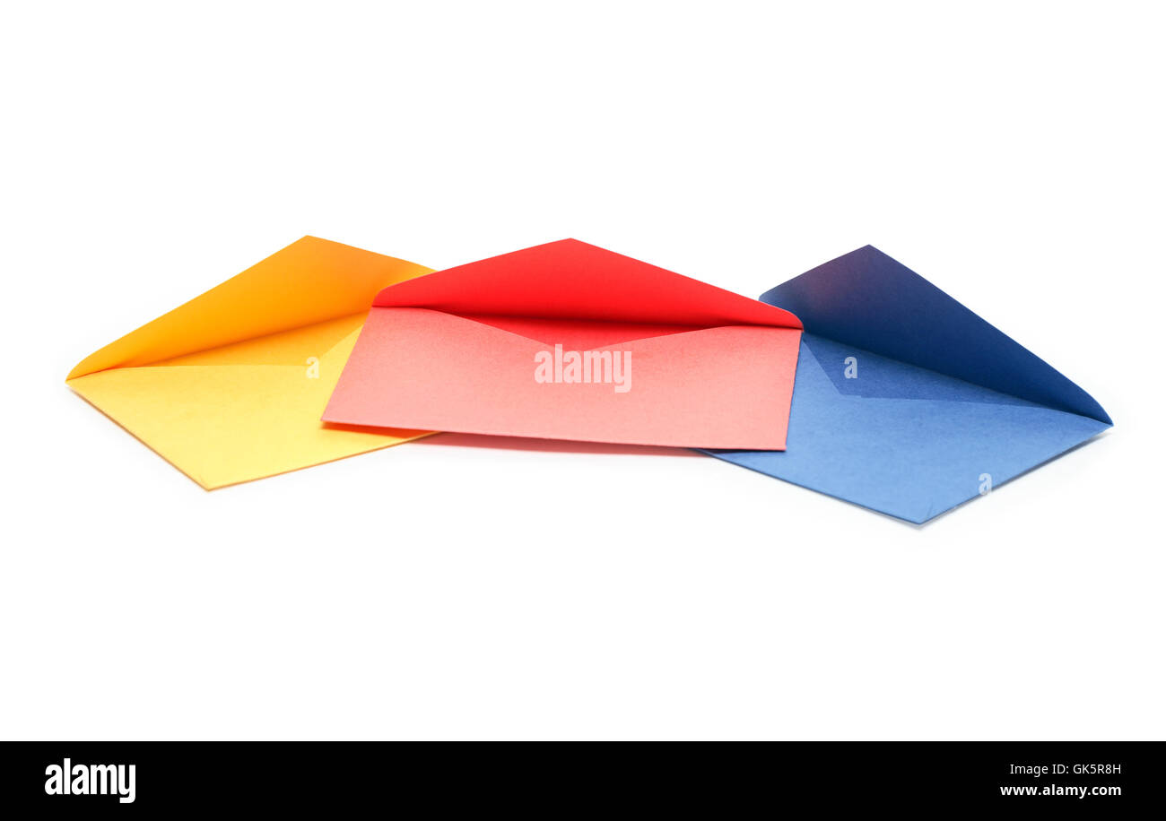 Colorful Empty Envelopes Stock Photo - Alamy