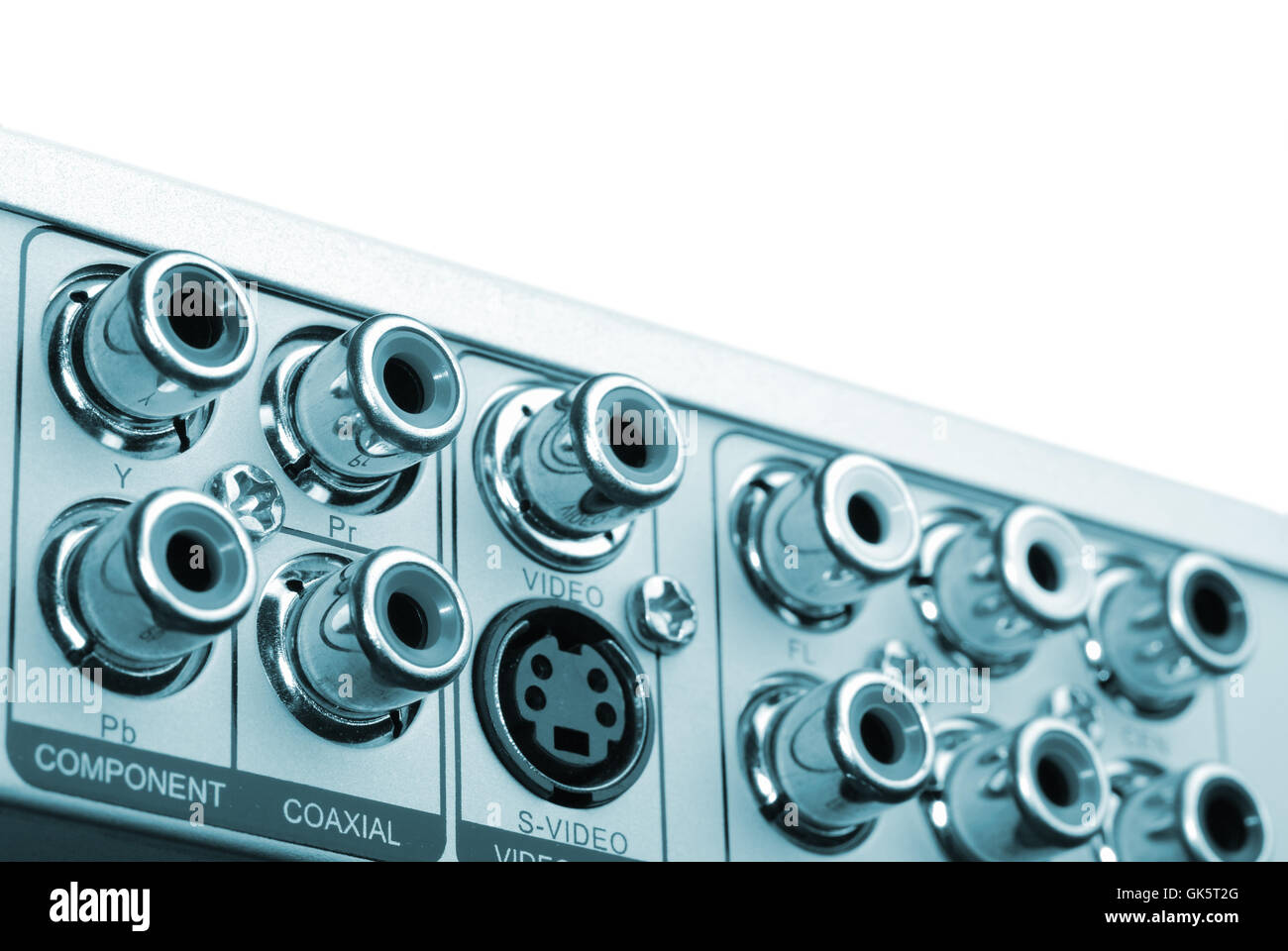 The panel of inputs blue color Stock Photo - Alamy