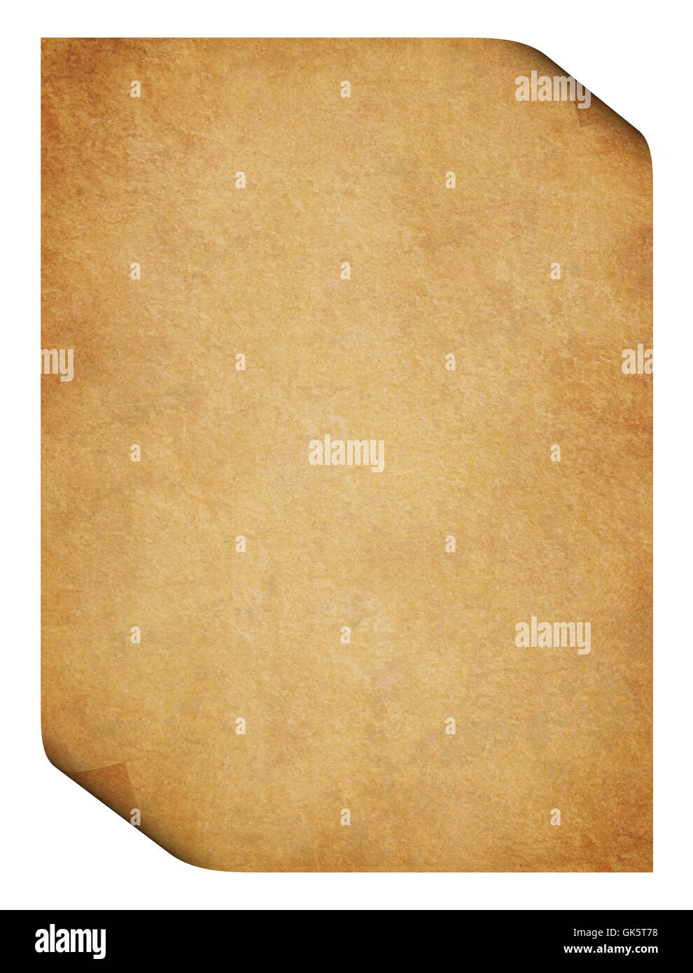 Parchment with folded corners Stock Photo - Alamy