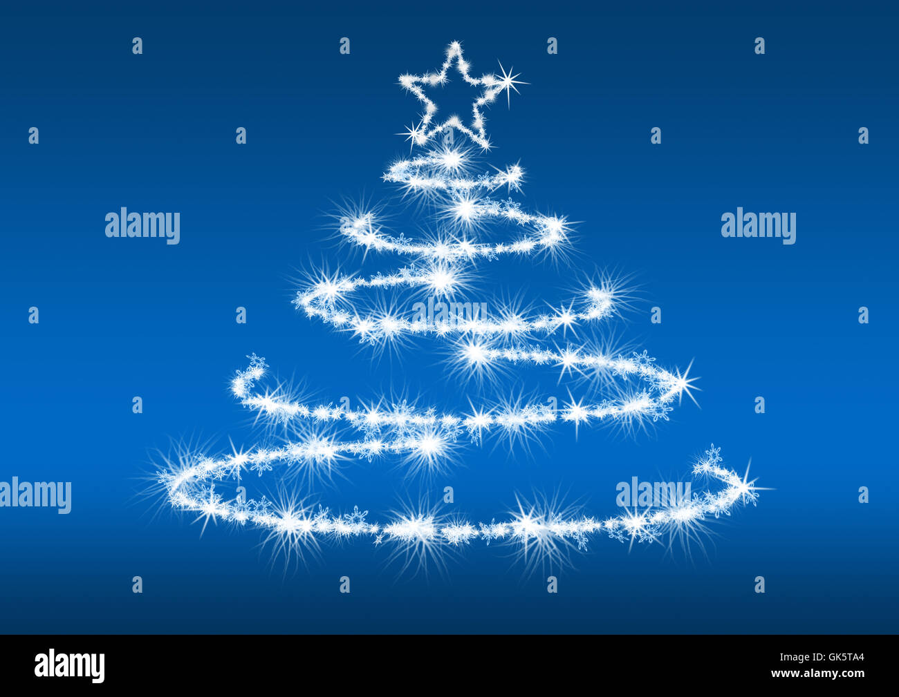 Abstract fur-tree blue background Stock Photo - Alamy