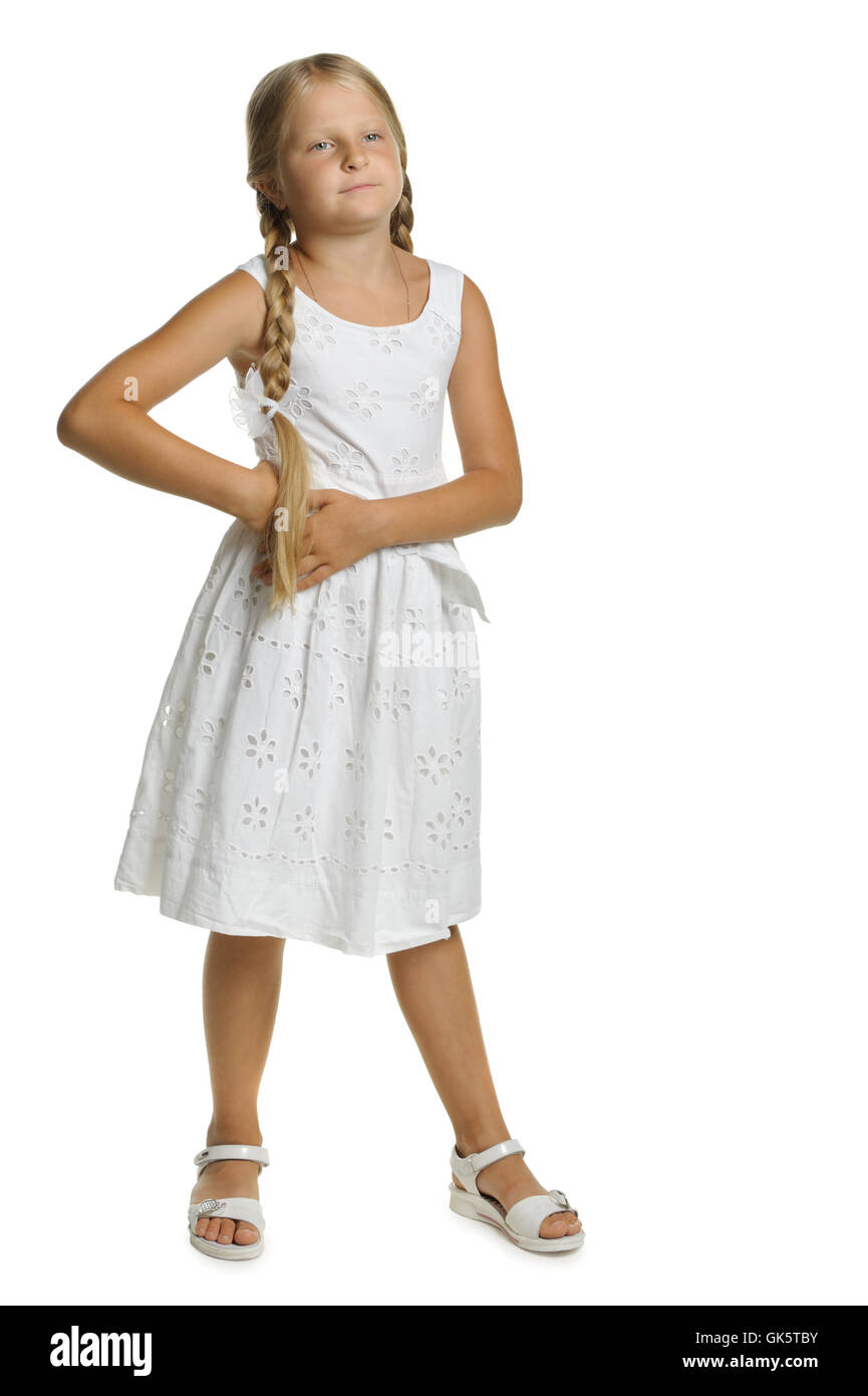 Portrait of the attractive girl standing Stock Photo - Alamy