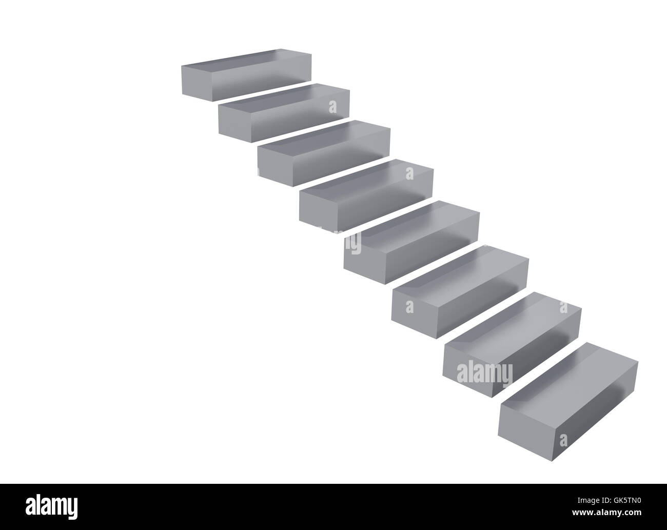 Three step staircase Cut Out Stock Images & Pictures - Alamy