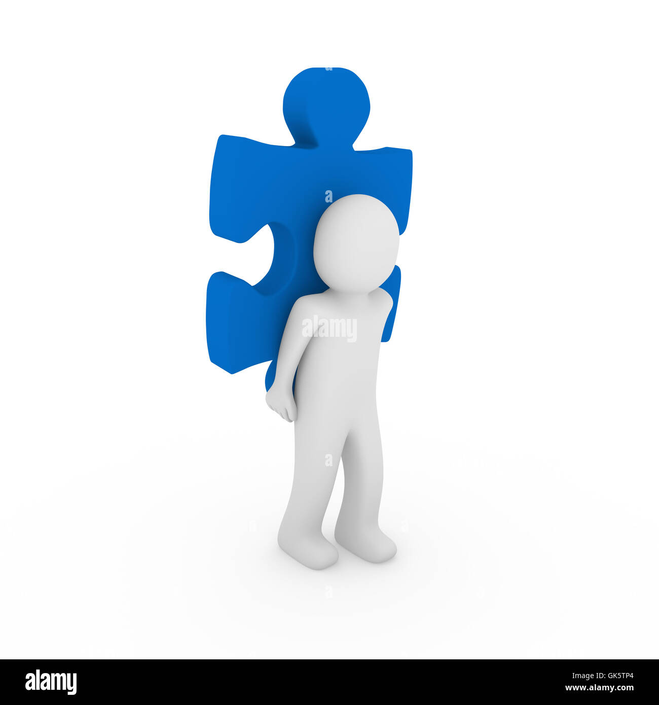 Puzzle head concept Cut Out Stock Images & Pictures - Alamy