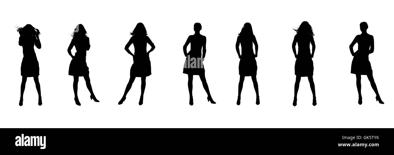 Silhouette of the woman Stock Photo - Alamy