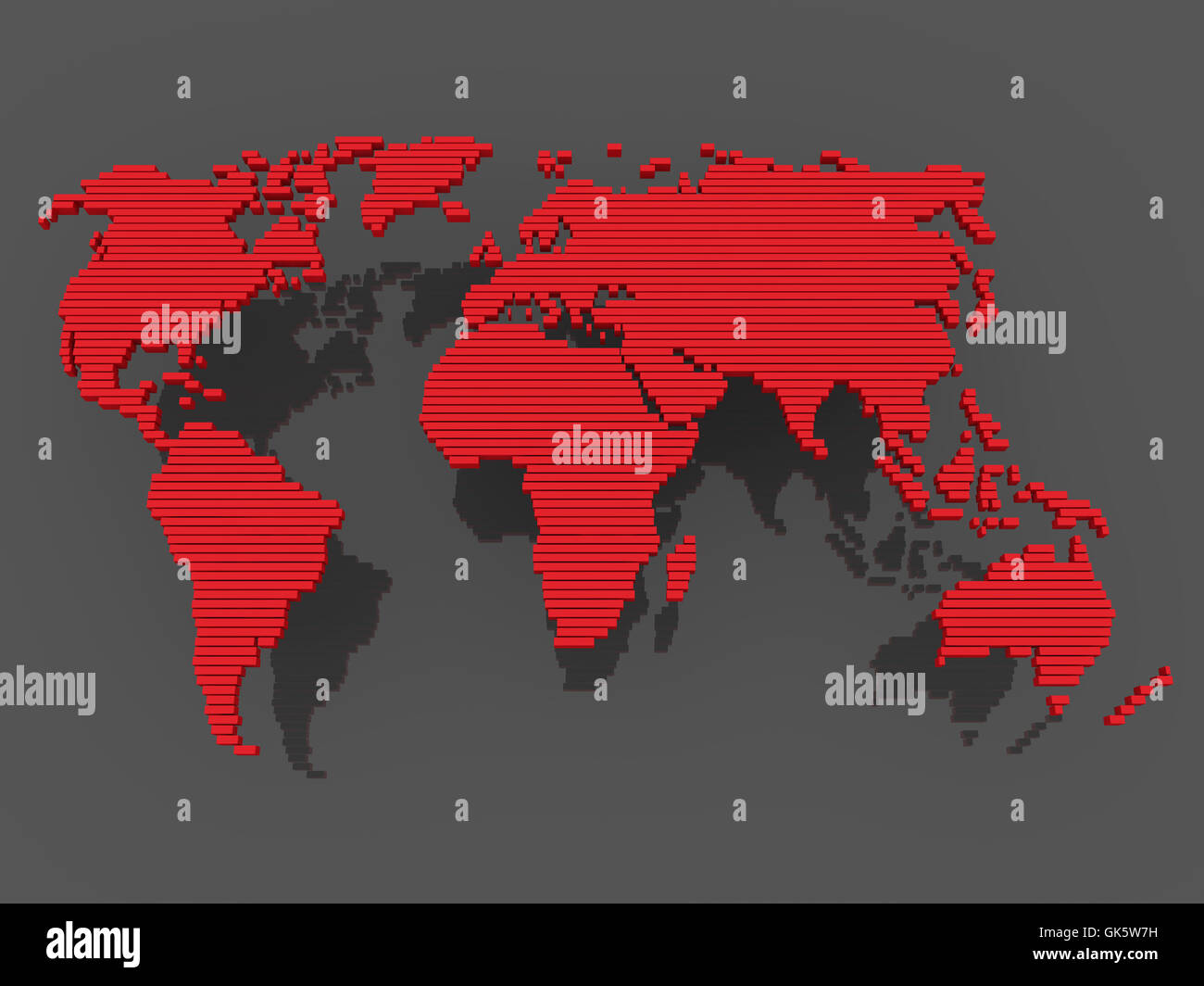 world map black red Stock Photo - Alamy