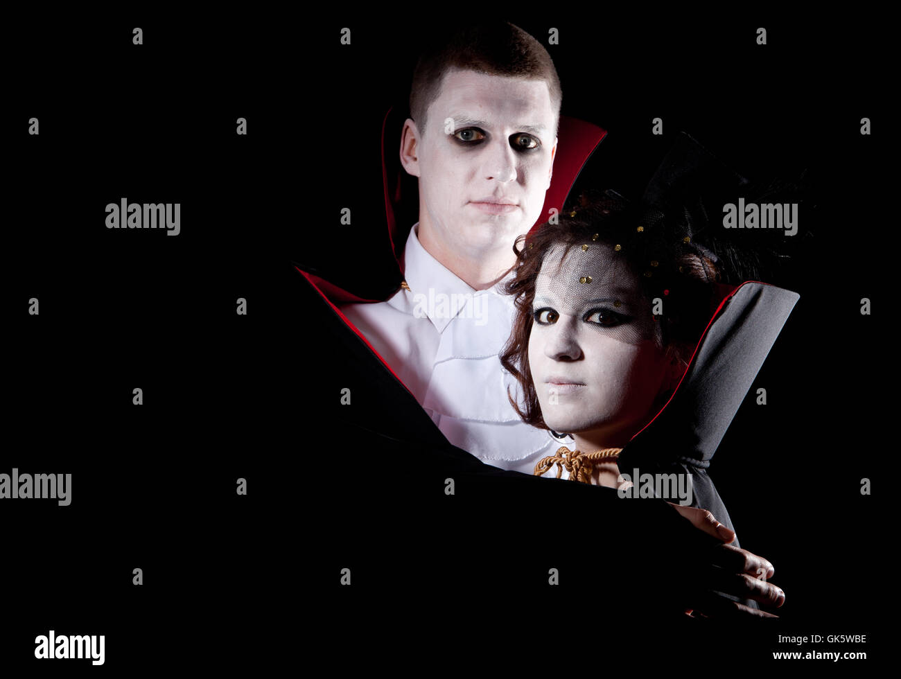 vampire couple portrait Stock Photo - Alamy
