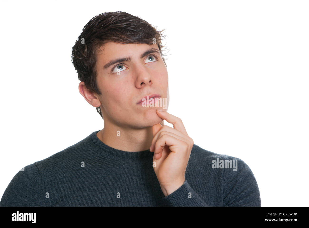 young man thinking Stock Photo - Alamy