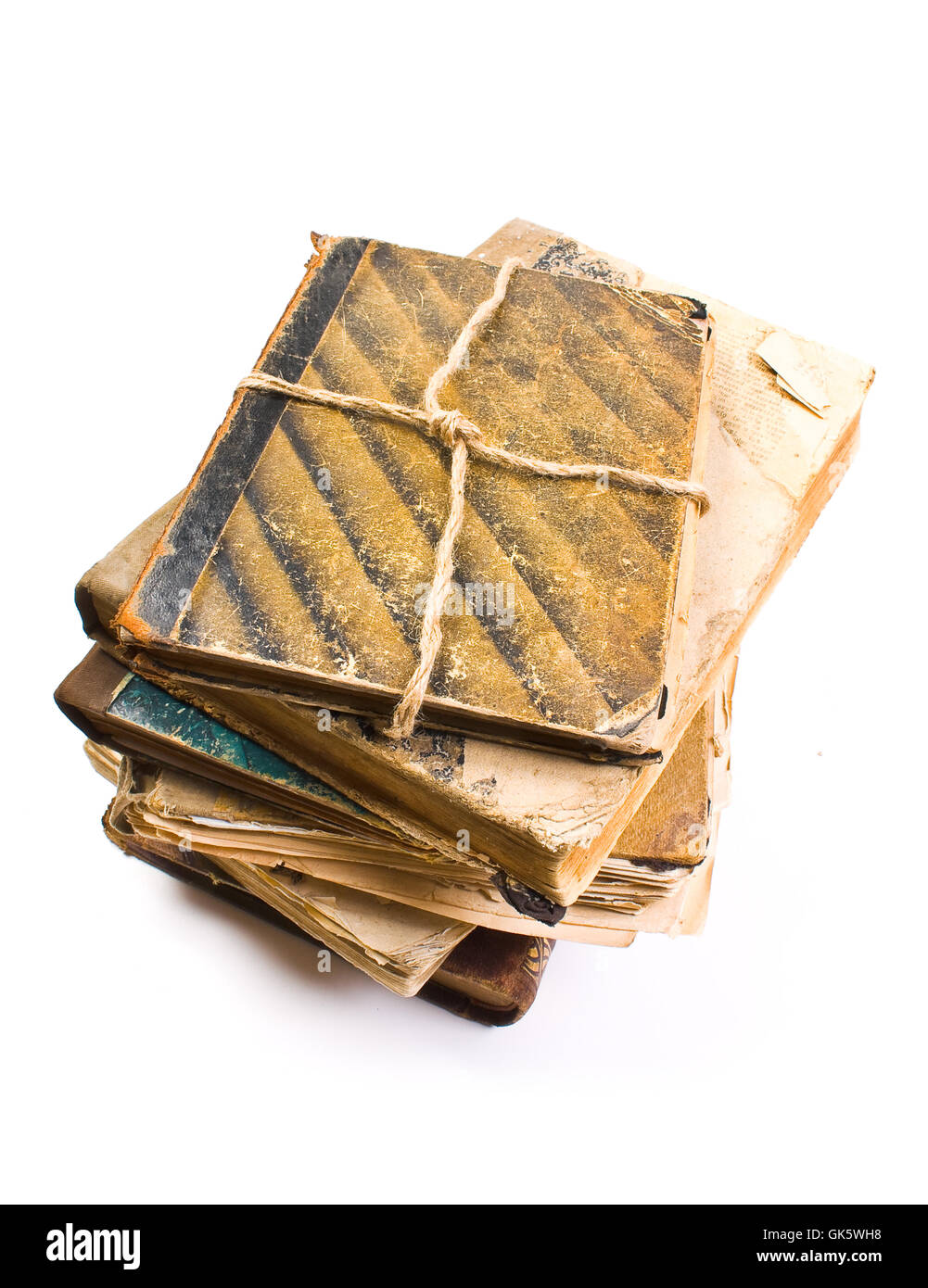 An old book with a crumpled sheet Stock Photo - Alamy
