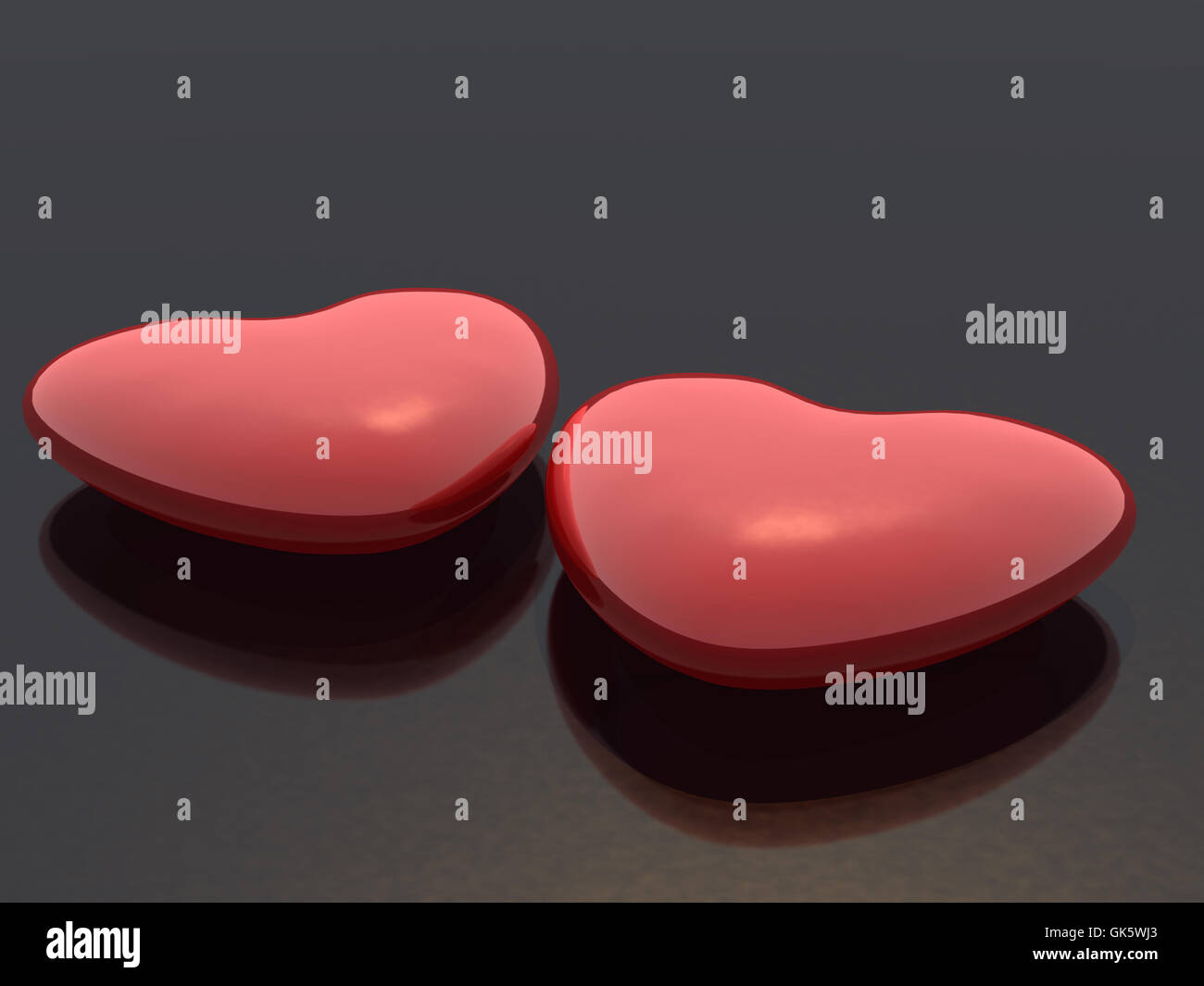 Hearts of lovers hi-res stock photography and images - Alamy