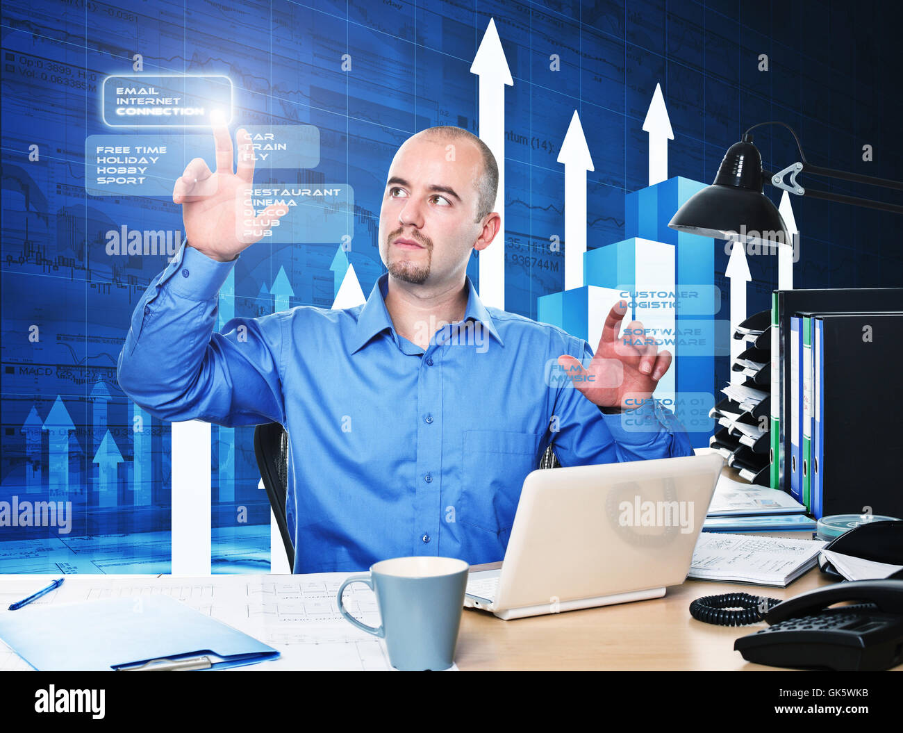 office connection connectivity Stock Photo - Alamy