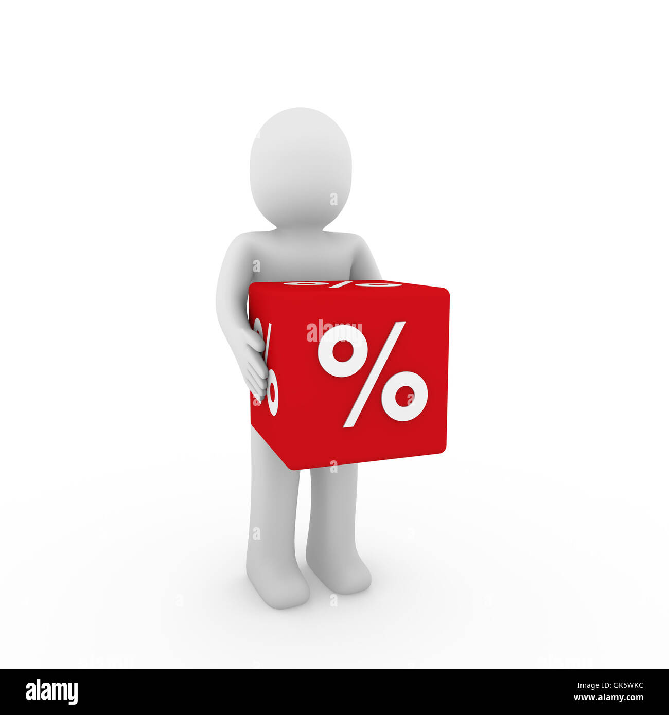3d human sale cube Stock Photo - Alamy