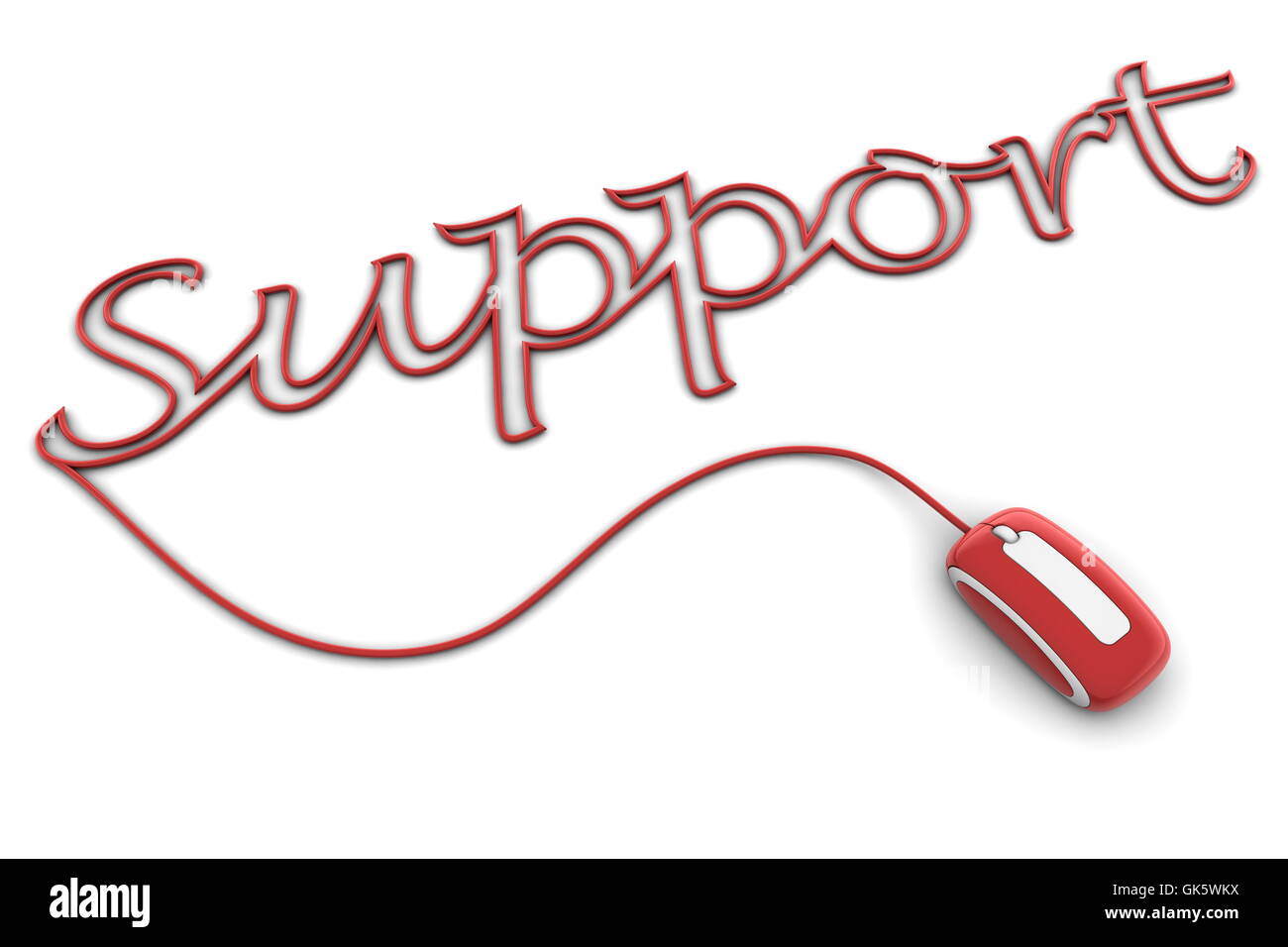 Browse the Glossy Red Support Cable Stock Photo - Alamy