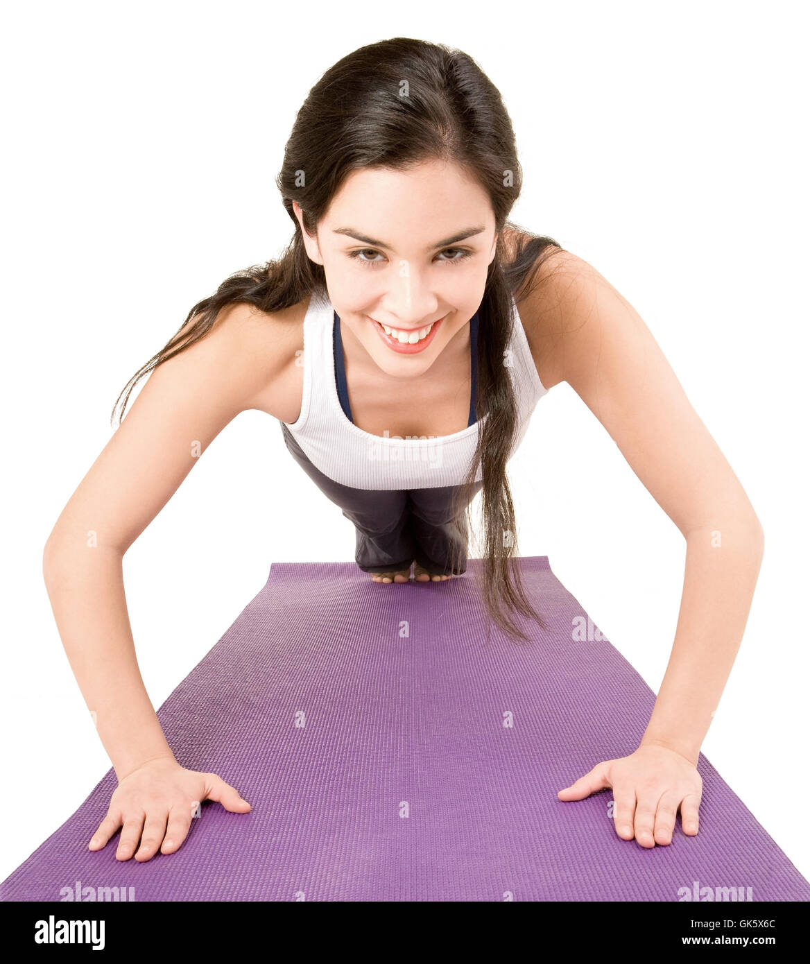 woman female exercise Stock Photo - Alamy