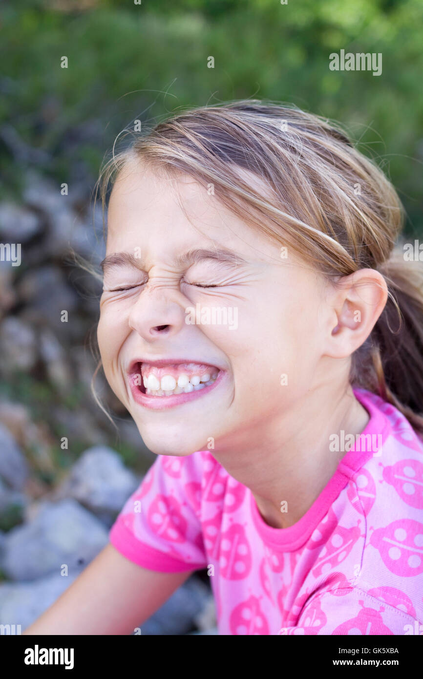 Girl funny face Stock Photo - Alamy