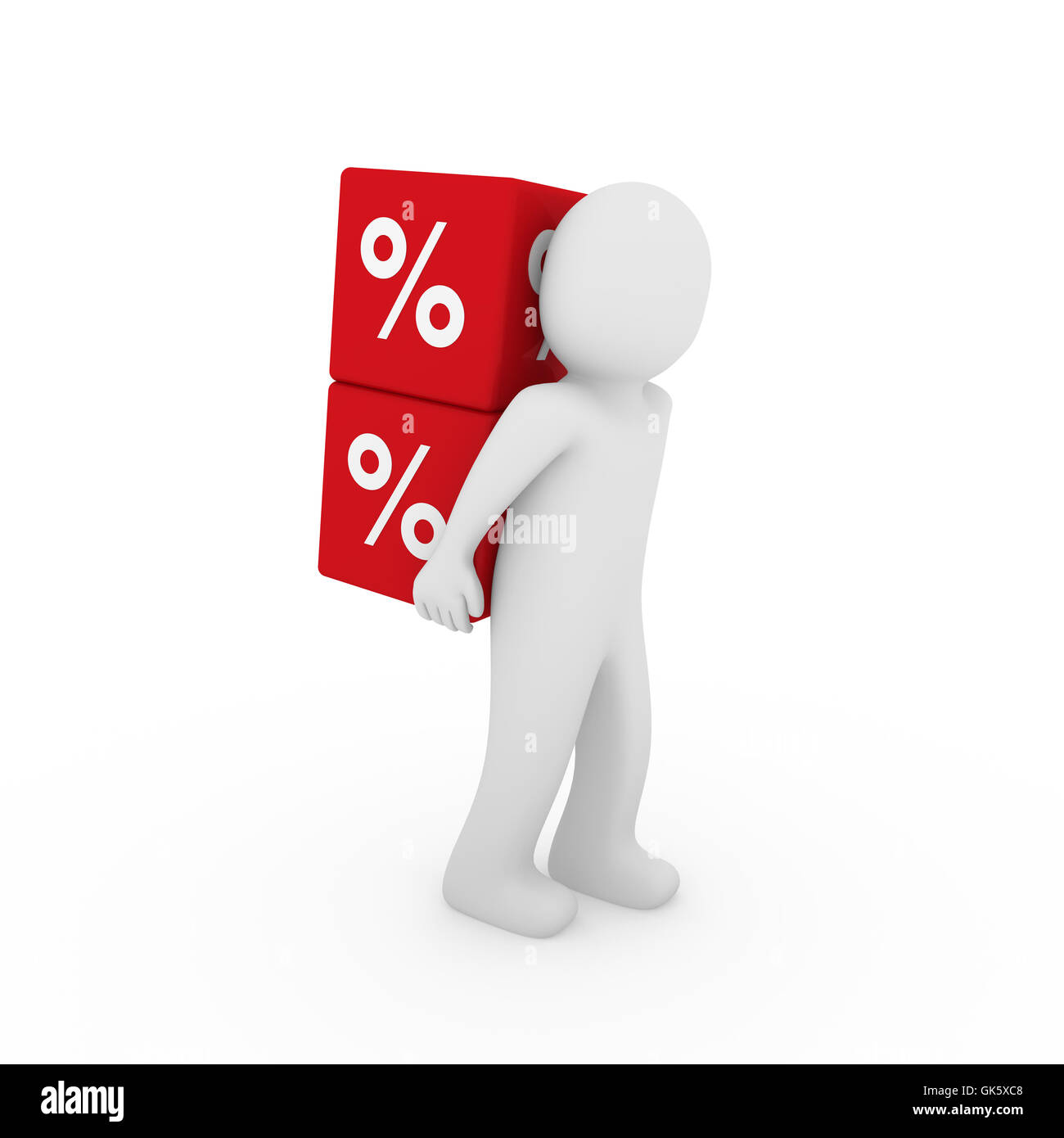 3d human sale cube Stock Photo - Alamy