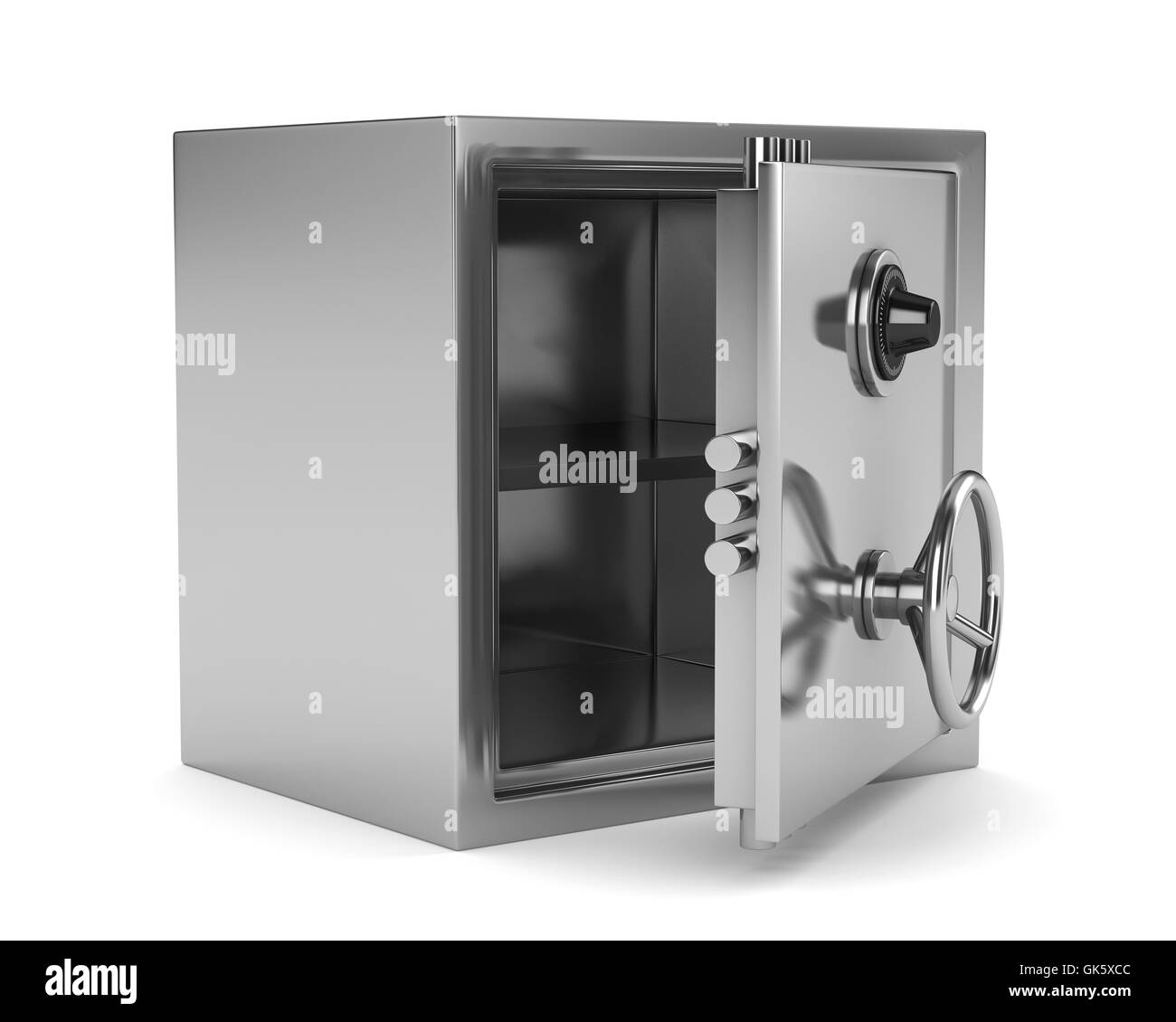 Safe on white background. Isolated 3D image Stock Photo - Alamy