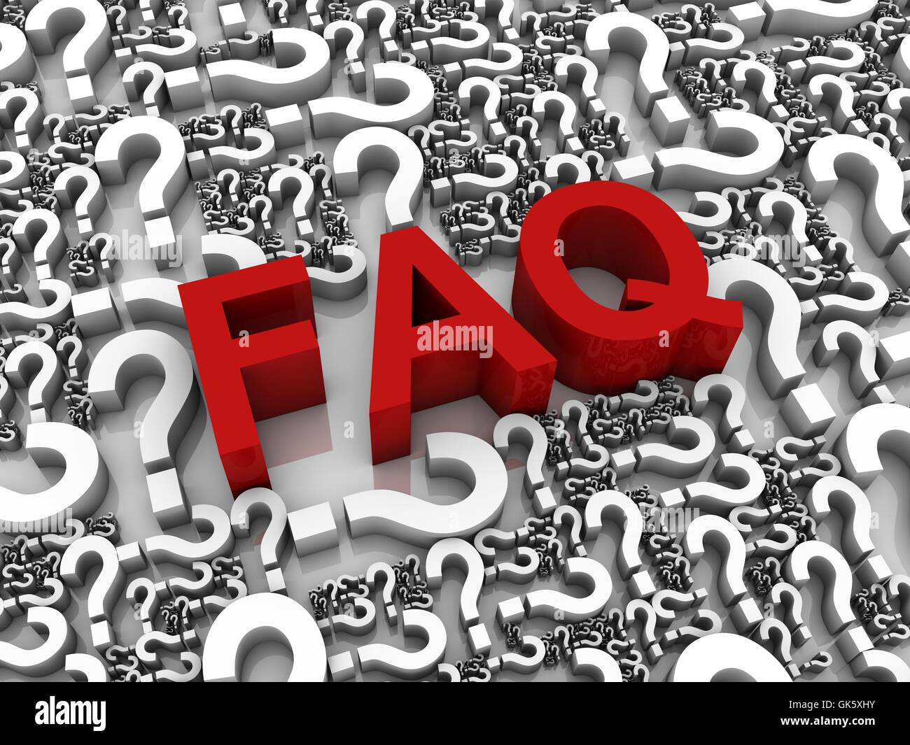 Frequently Asked Questions Stock Photo - Alamy