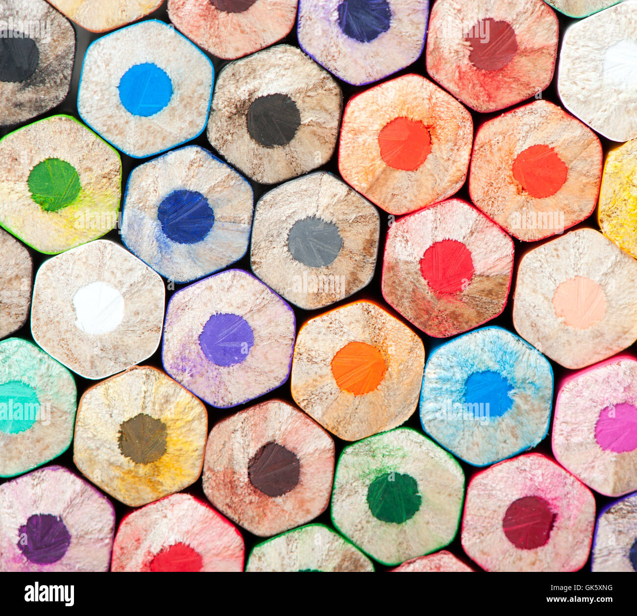 Set of color pencils Stock Photo - Alamy